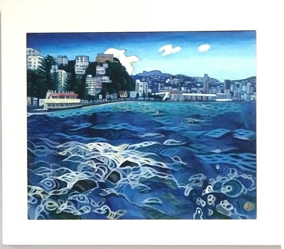 'View from Oriental Bay' by Joya de Geus - Current Exhibition Art at ...